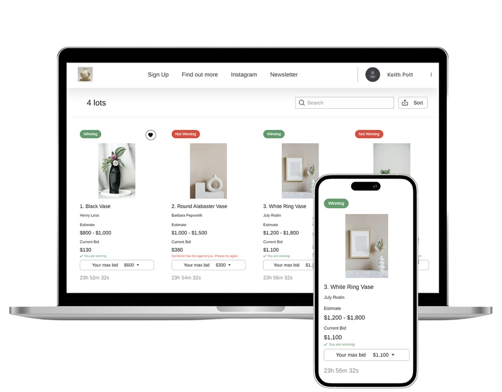 Software for online auctions | Indy.auction